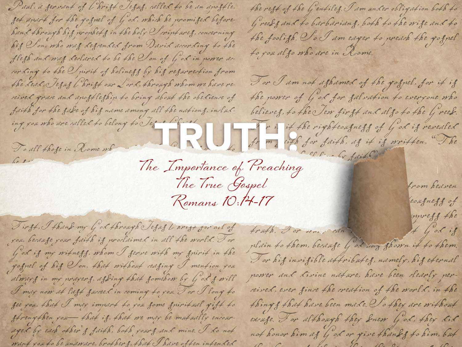 Romans 10 14 17 The Importance Of Preaching The True Gospel Romans 10 14 17 The Importance Of Preaching The True Gospel