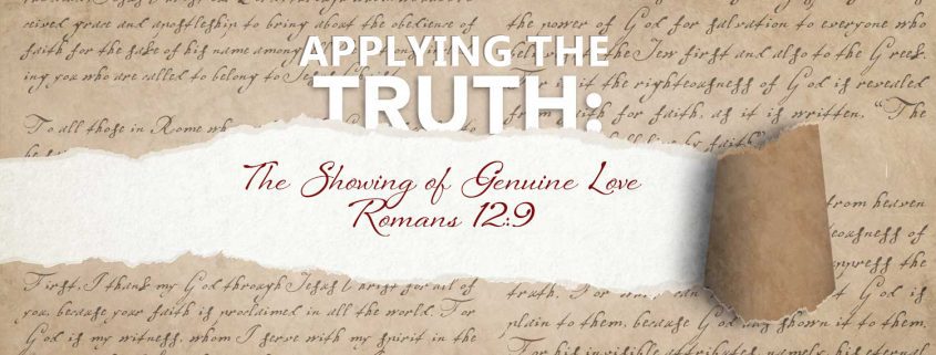 Romans 12:9 - Let Your Love Be Genuine - Living Hope Bible Church