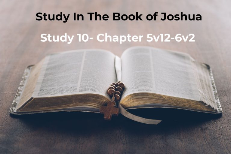 Joshua Chapter 5v12-6v2 - Living Hope Bible Church
